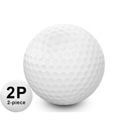 Blank white golf balls without brand name or numbers